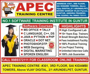 Software Courses Training Institute in Guntur with Job Support